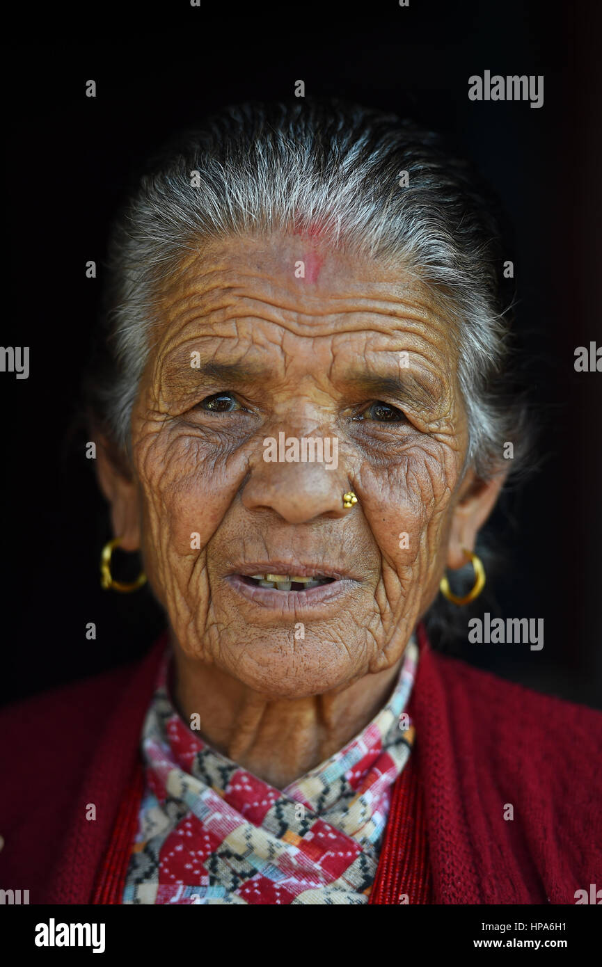Faces of Nepali captured in Pokhara, Nepal slum area Stock Photo - Alamy
