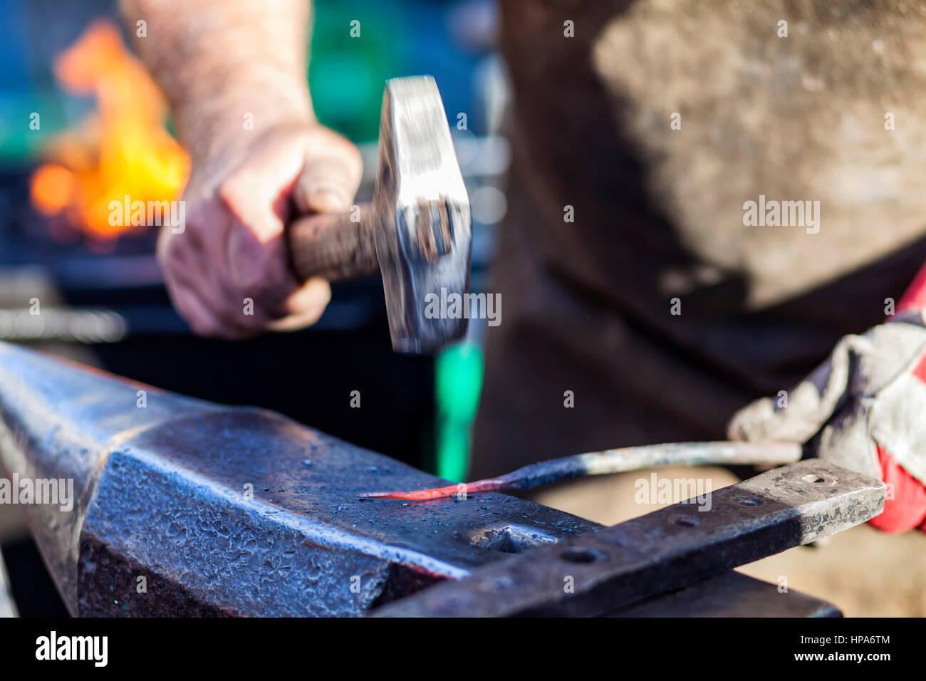 Red hot iron rod hi-res stock photography and images - Alamy