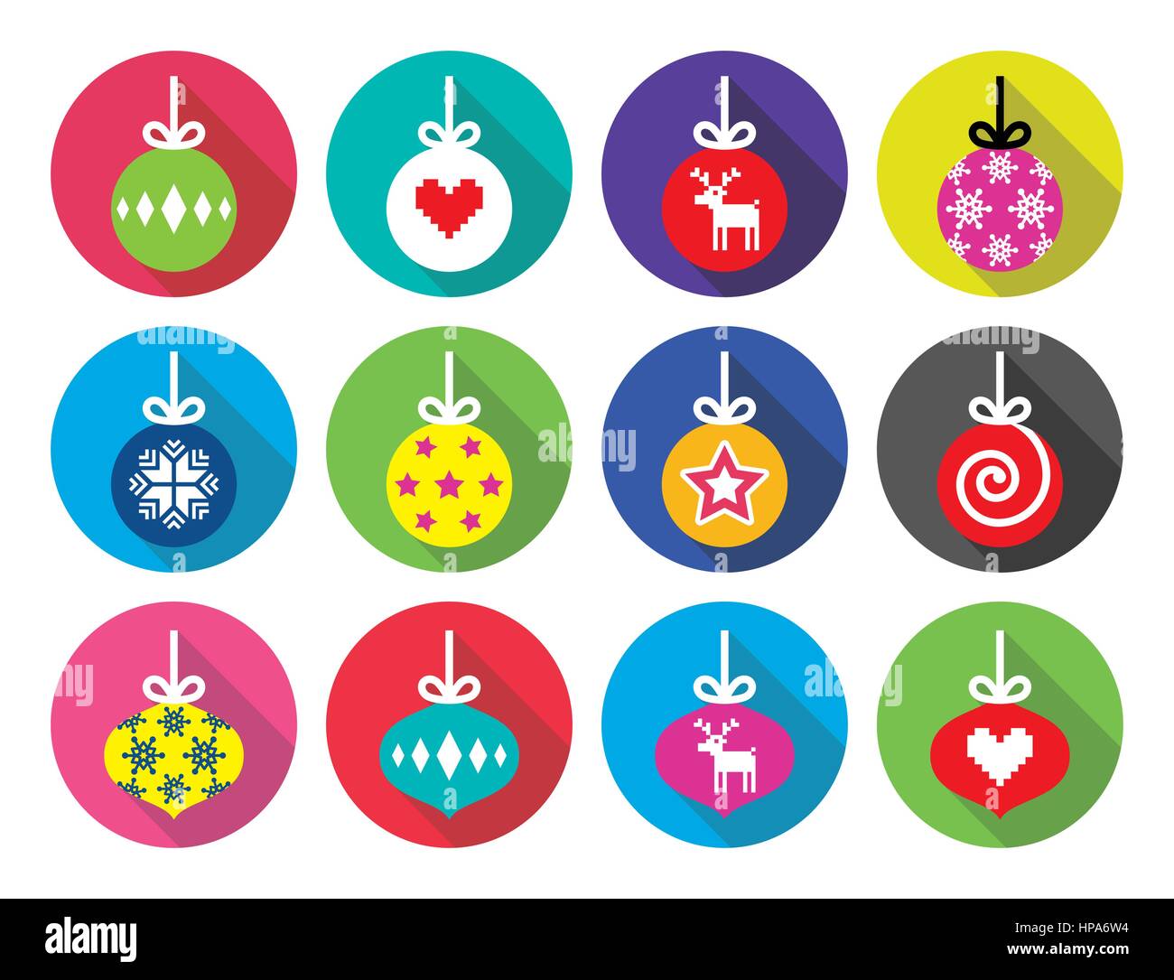 Retro christmas colour Stock Vector Images - Alamy