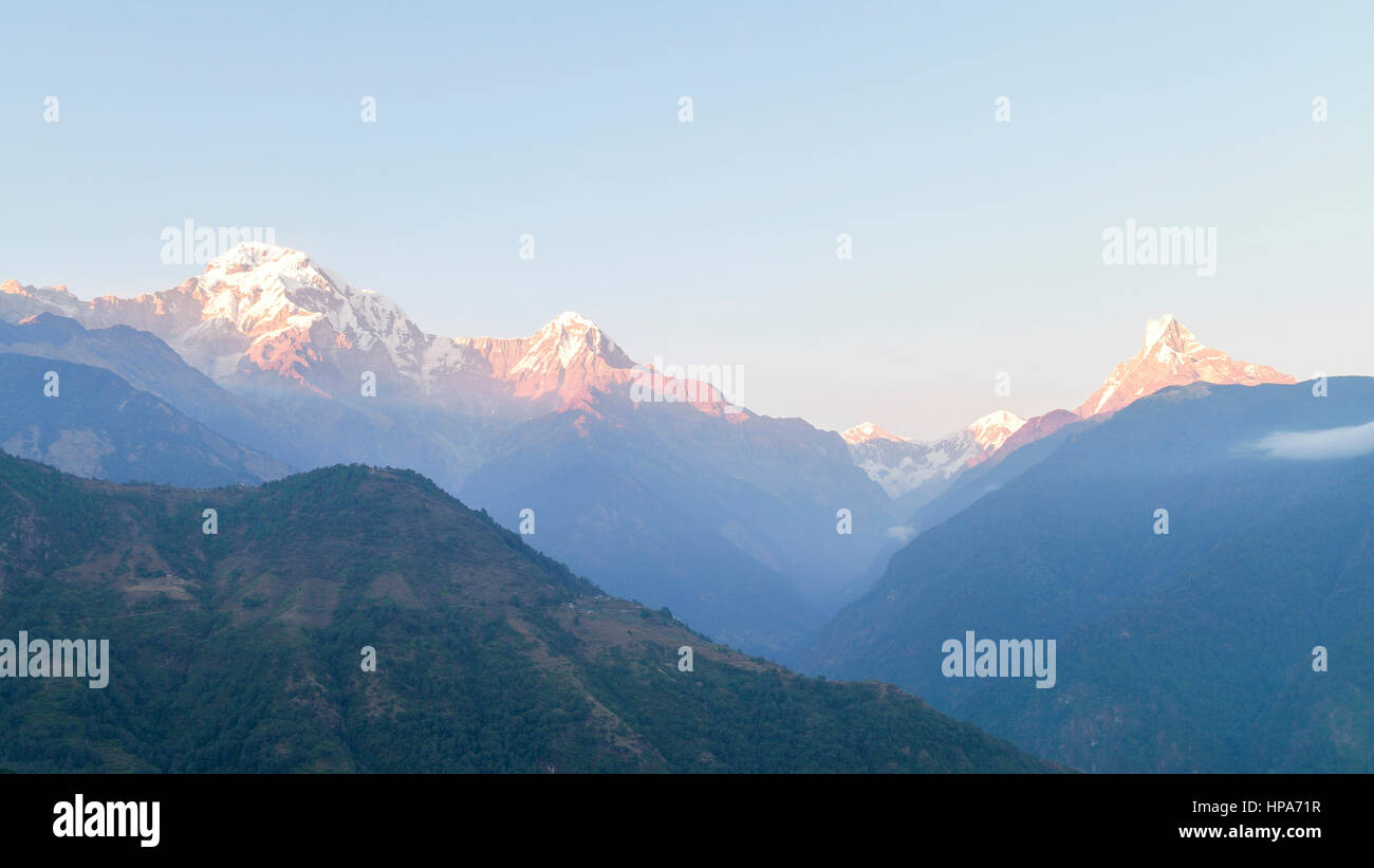 Annapurna Mountain range Stock Photo - Alamy