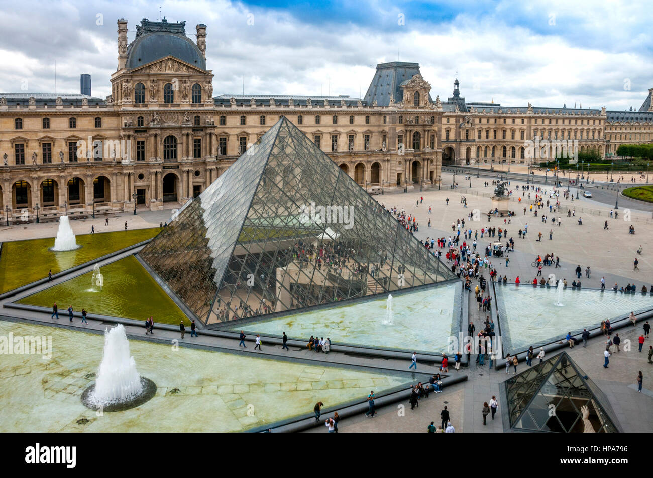 Louvre Museum, the Pyramid, Paris, France, Europe Stock Photo - Alamy