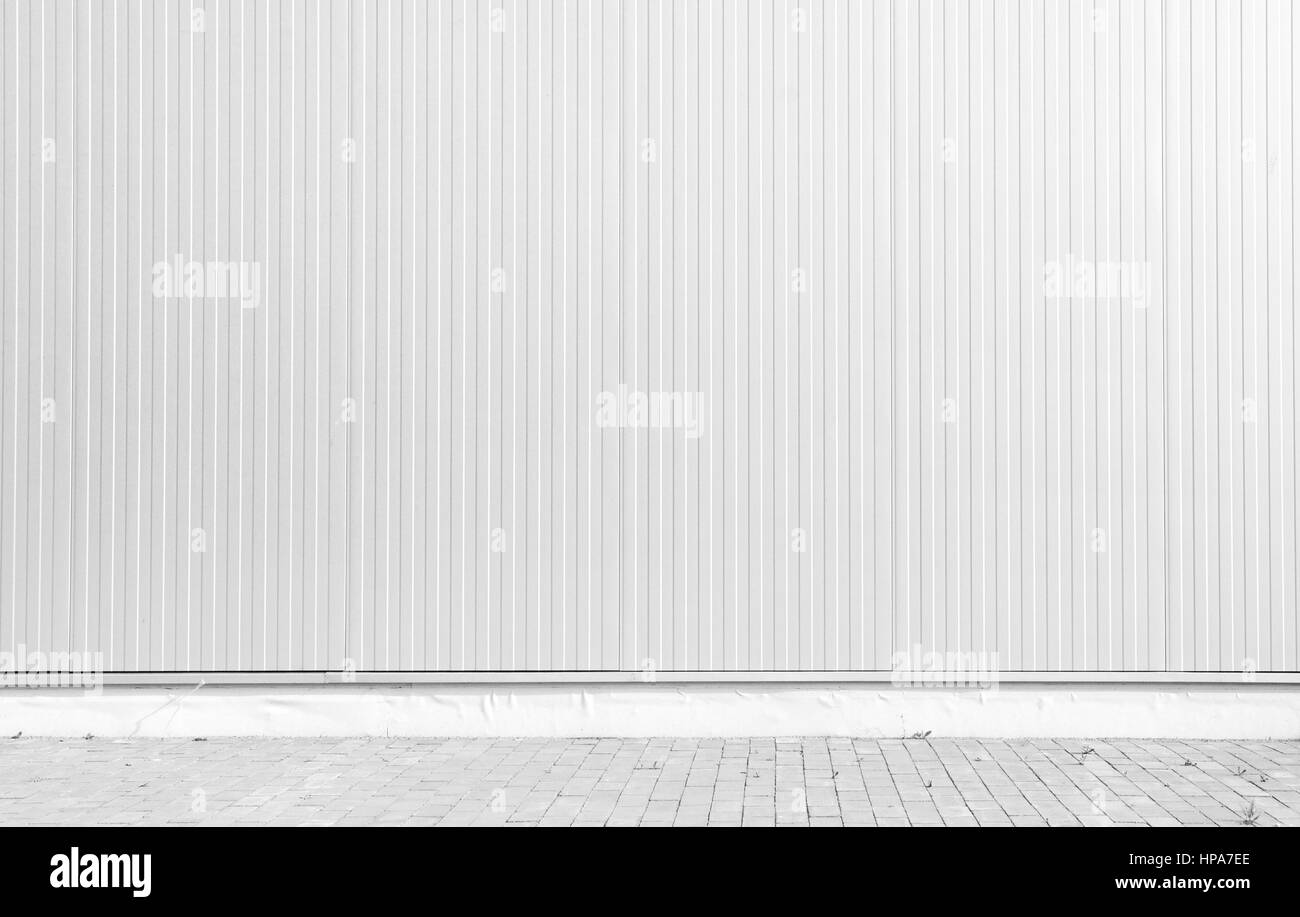 Exterior corrugated metal siding Black and White Stock Photos & Images ...