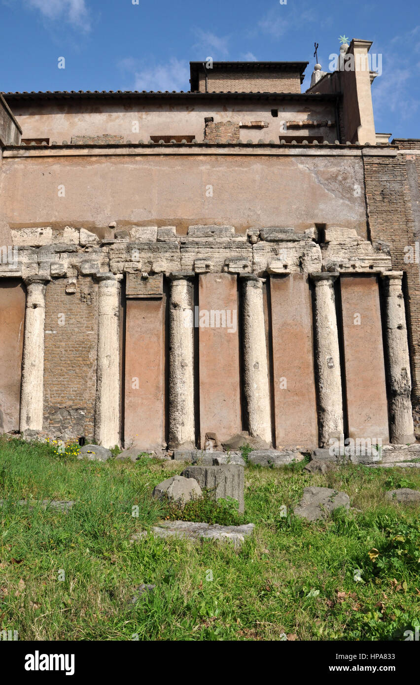 Ancient Roman architectural details. Stone pillar, column Stock Photo ...