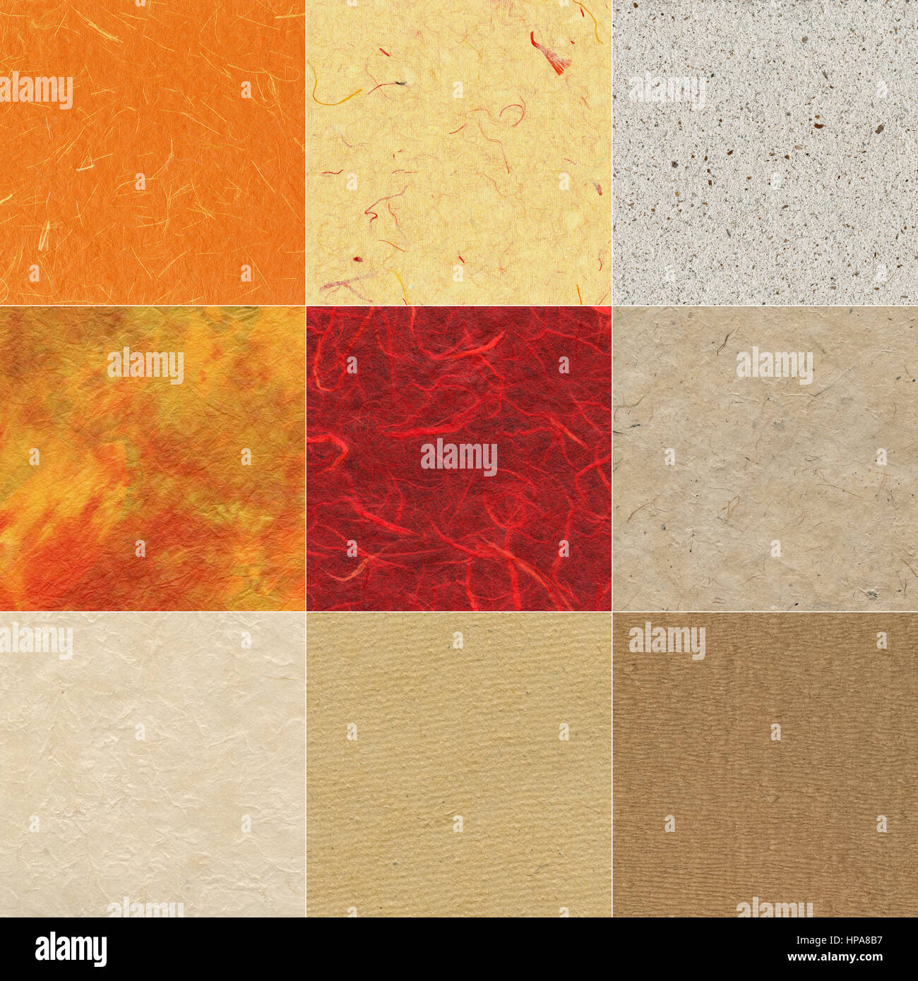 Big size set of various handmade paper textures Stock Photo - Alamy