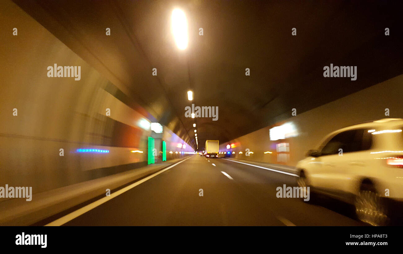 Tunnel road sign on hi-res stock photography and images - Alamy