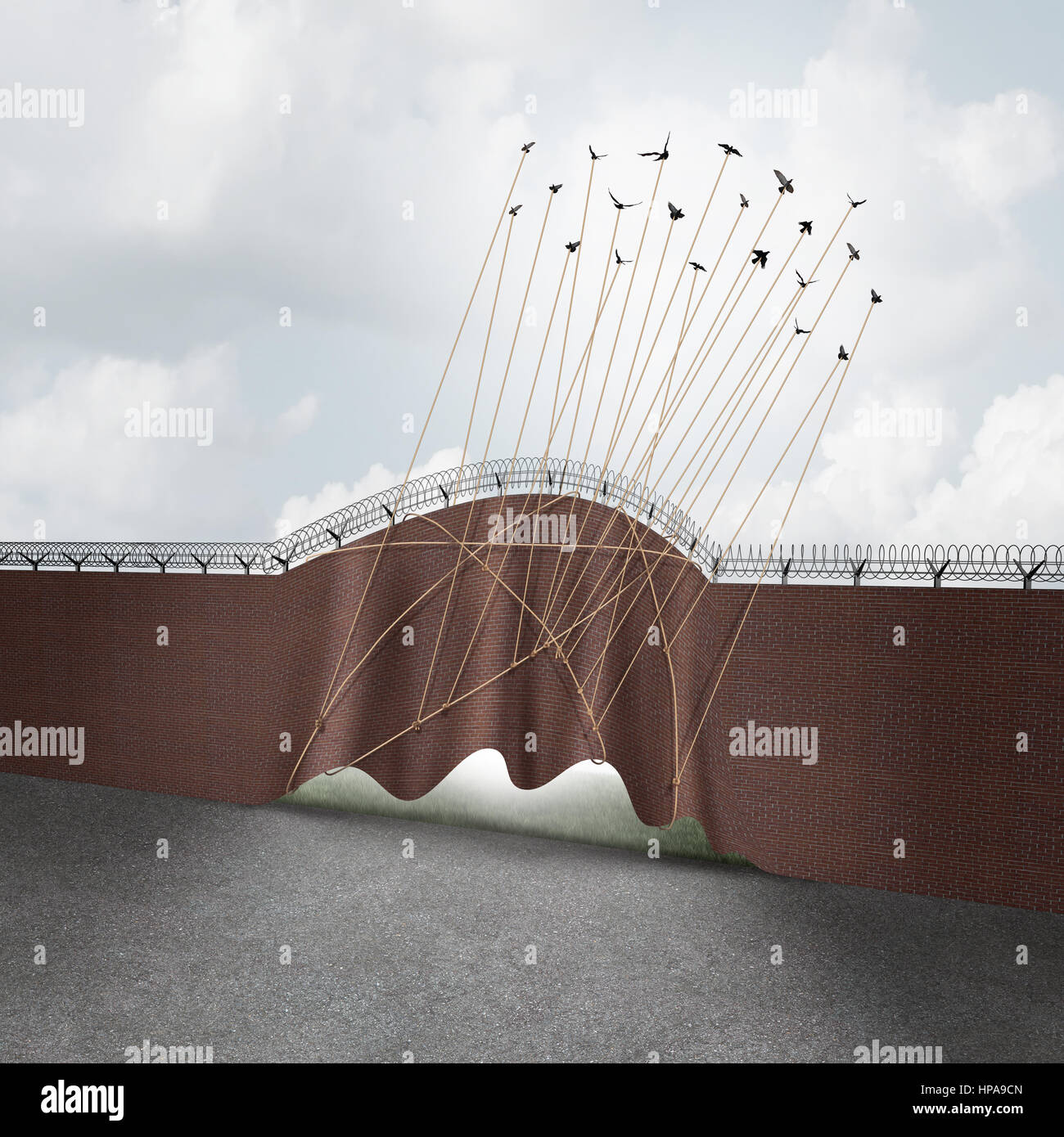 Open border hi-res stock photography and images - Alamy