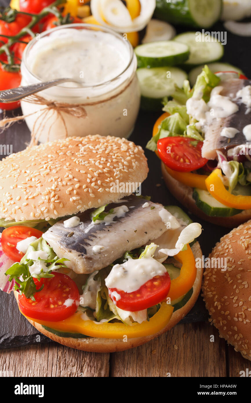 Burger fish hi-res stock photography and images - Alamy