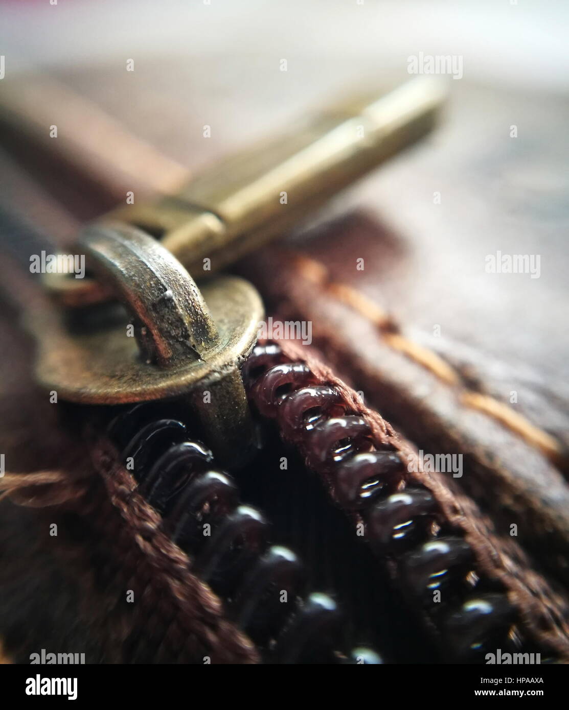 Extreme close up of zip Stock Photo - Alamy
