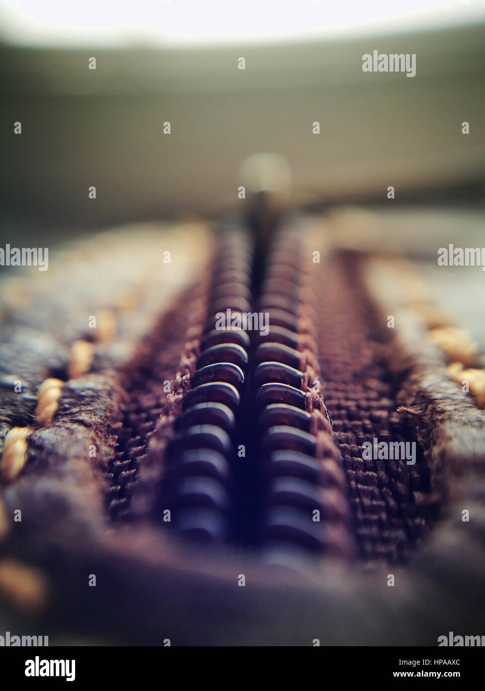 Extreme close up of zip Stock Photo - Alamy