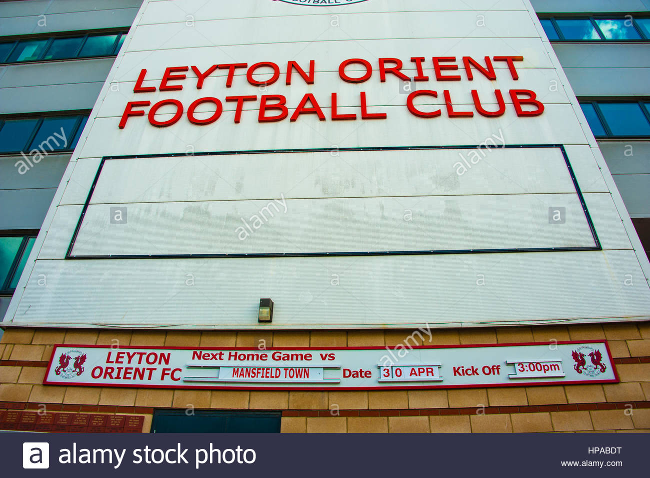 Leyton Orient Stadium London High Resolution Stock Photography and ...