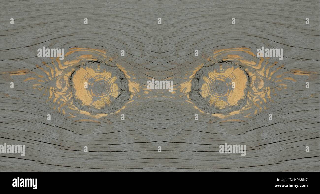 Weathered Pine Knots Which Look Like Eyes Stock Photo - Alamy