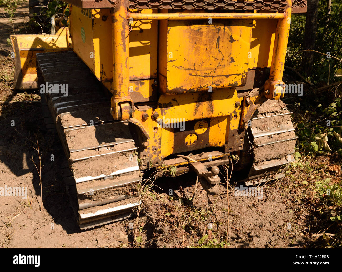 Tractor Crawler Bull Dozer Rear View Stock Photo - Alamy