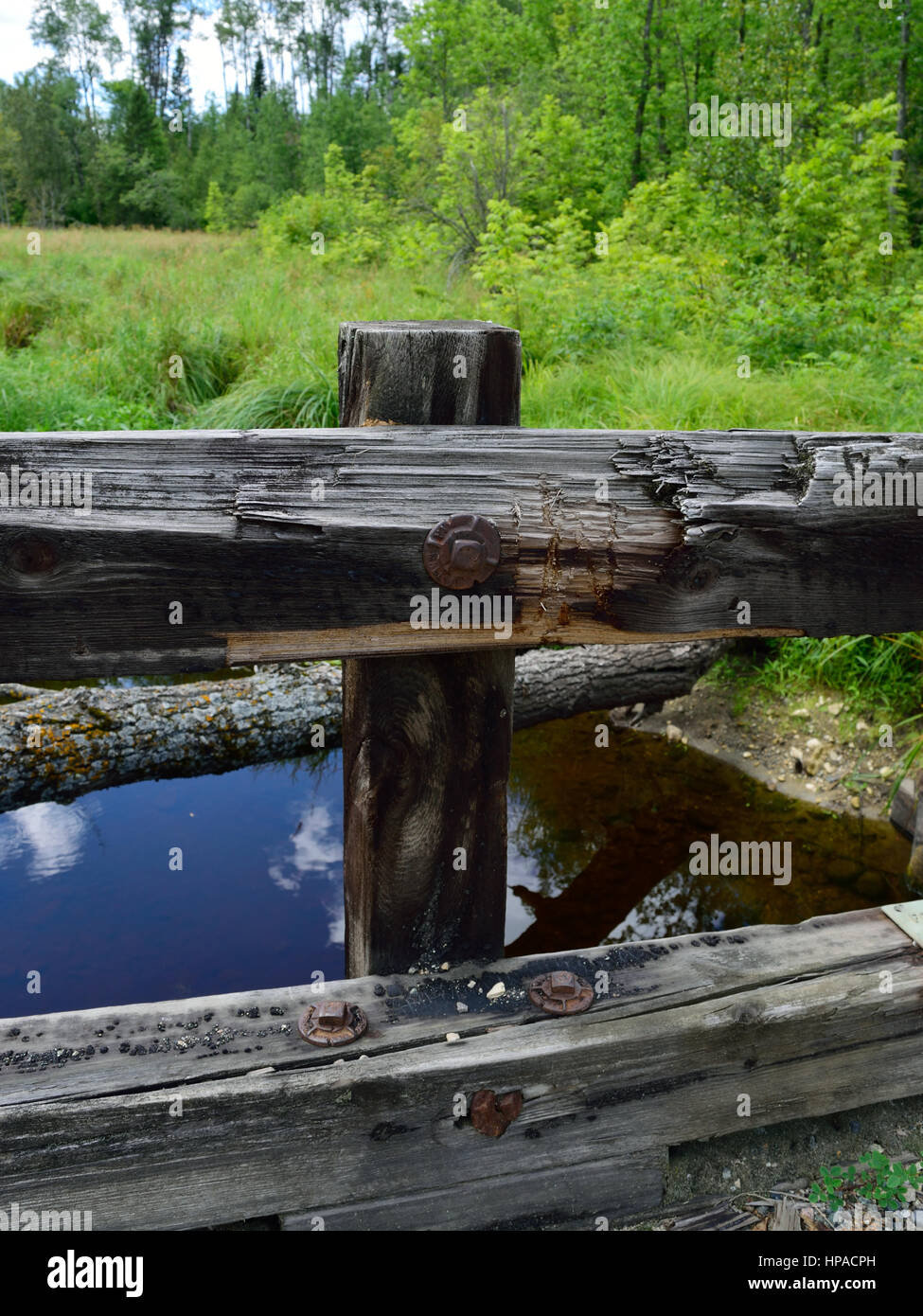 Rural Timber Bridge Stock Photo - Alamy