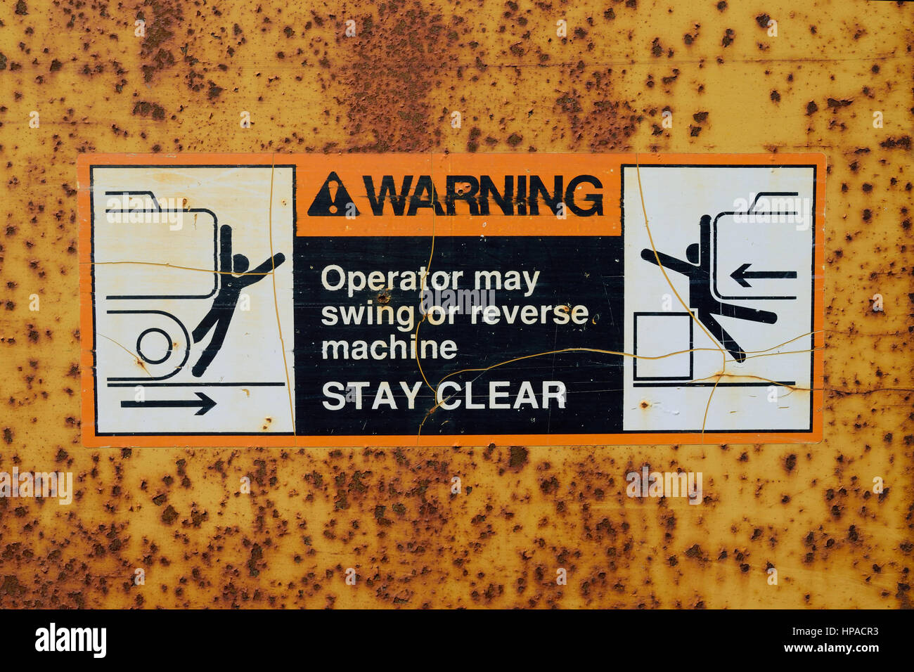 Orange warning label hi-res stock photography and images - Alamy