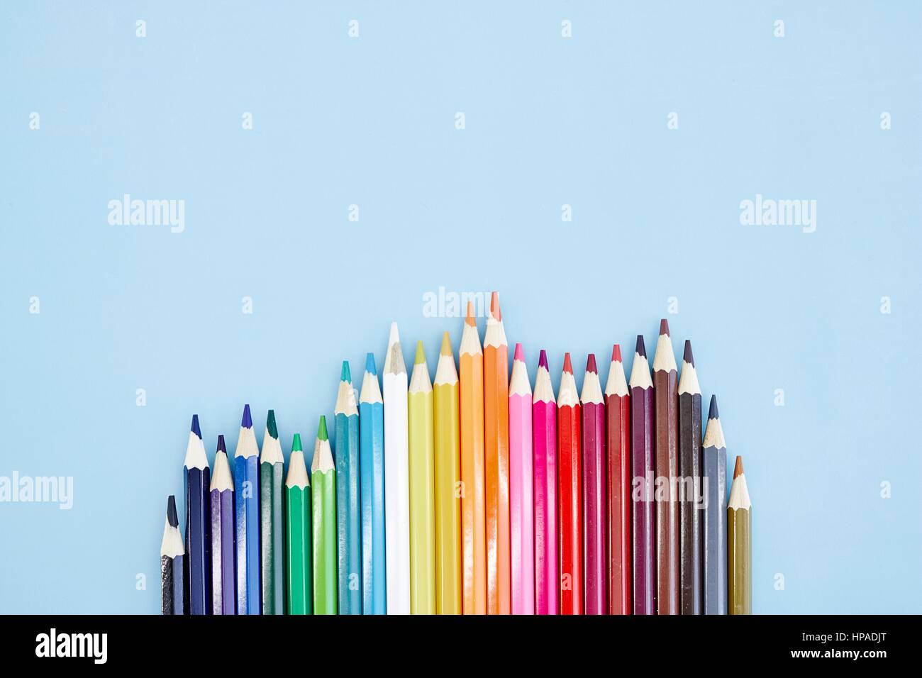 A studio close up photo of coloring pencils Stock Photo - Alamy