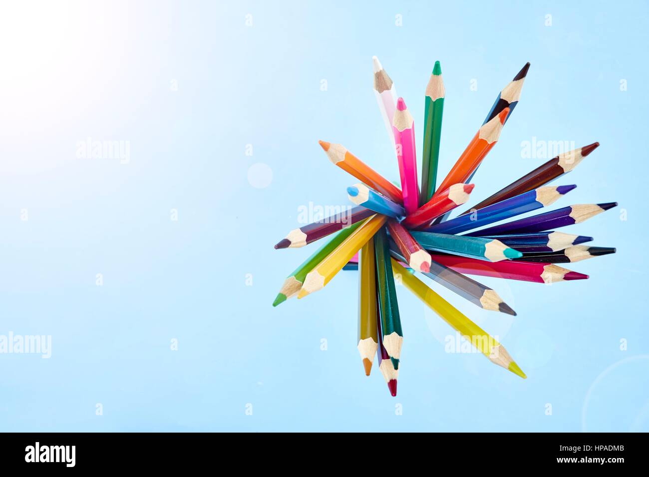 A studio close up photo of coloring pencils Stock Photo - Alamy