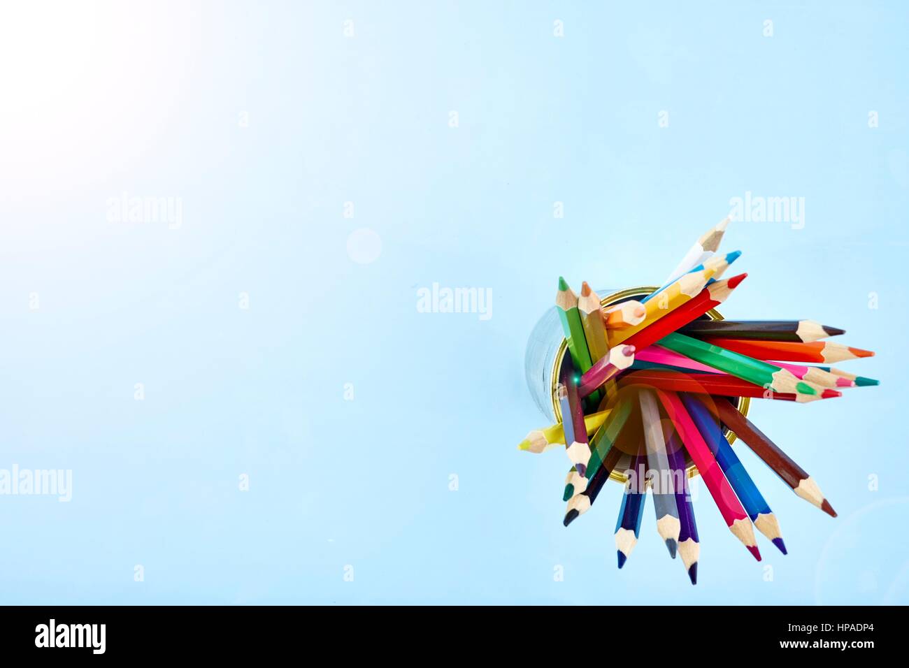 A studio close up photo of coloring pencils Stock Photo - Alamy