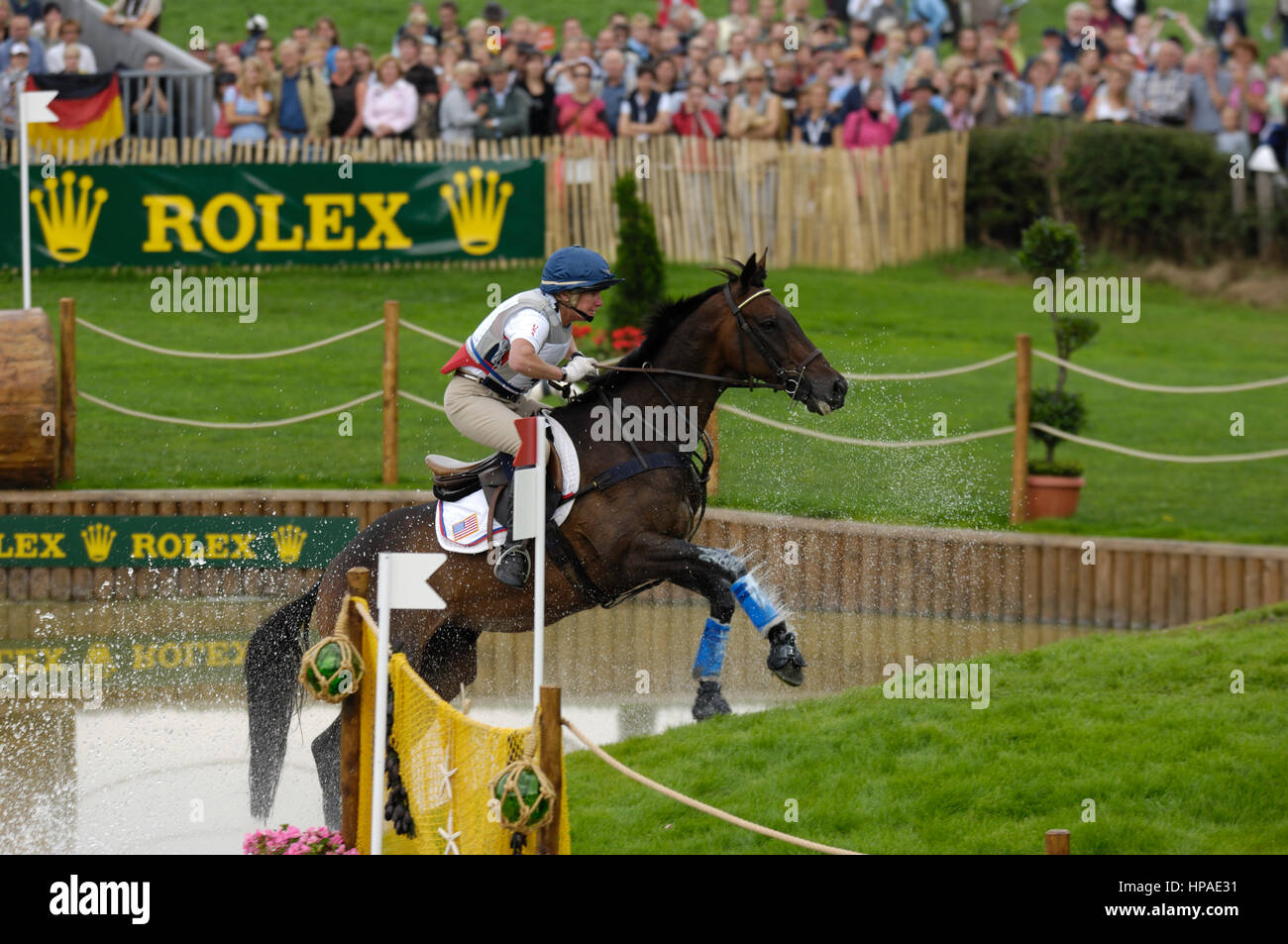 Karen O'Connor (USA) riding Upstage - World Equestrian Games, Aachen ...