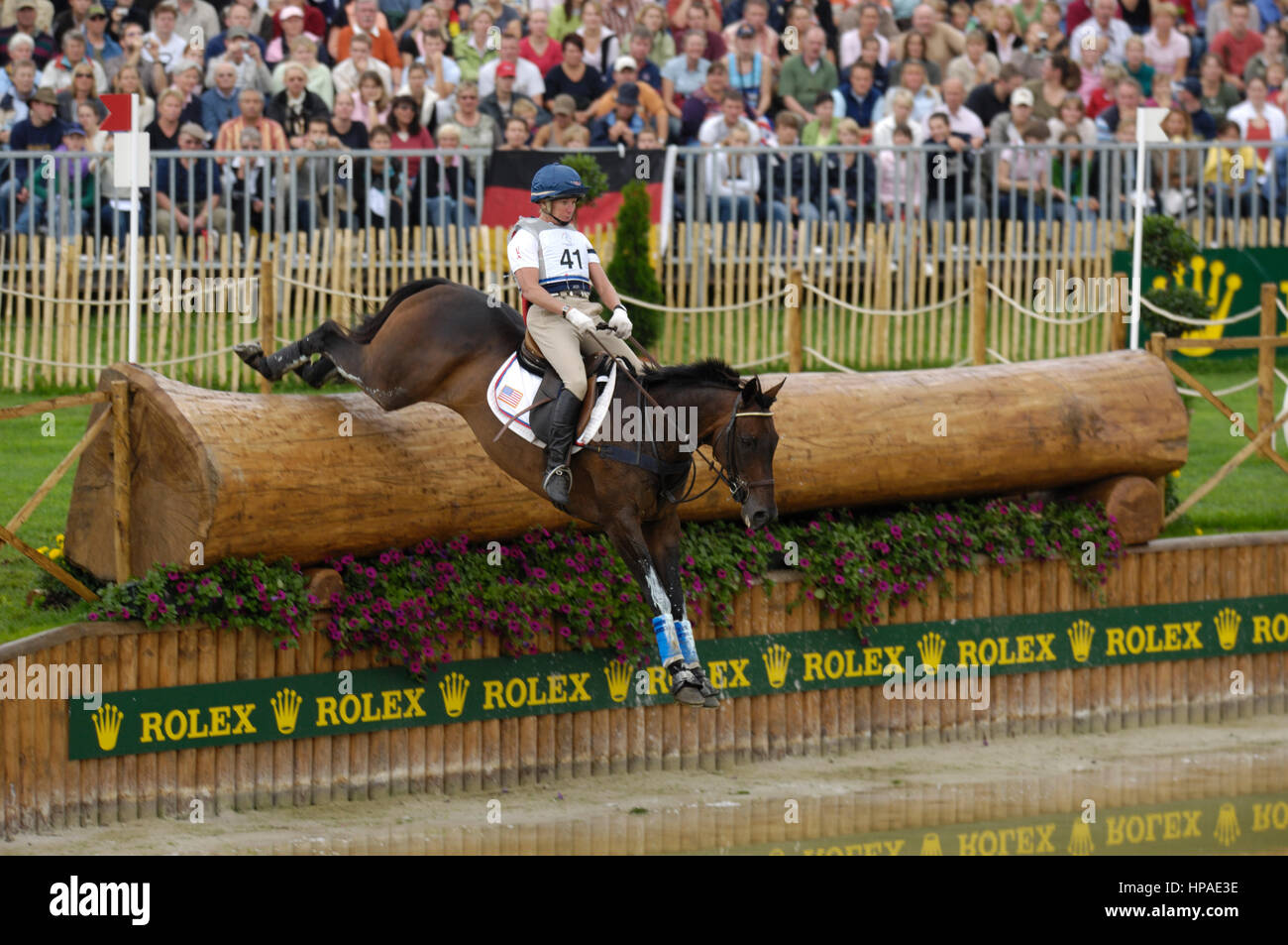 Karen O'Connor (USA) riding Upstage - World Equestrian Games, Aachen ...
