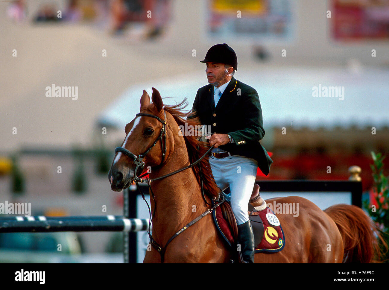 World Equestrian Games, Rome, October 1998 Nelson Pessoa (BRA) riding ...
