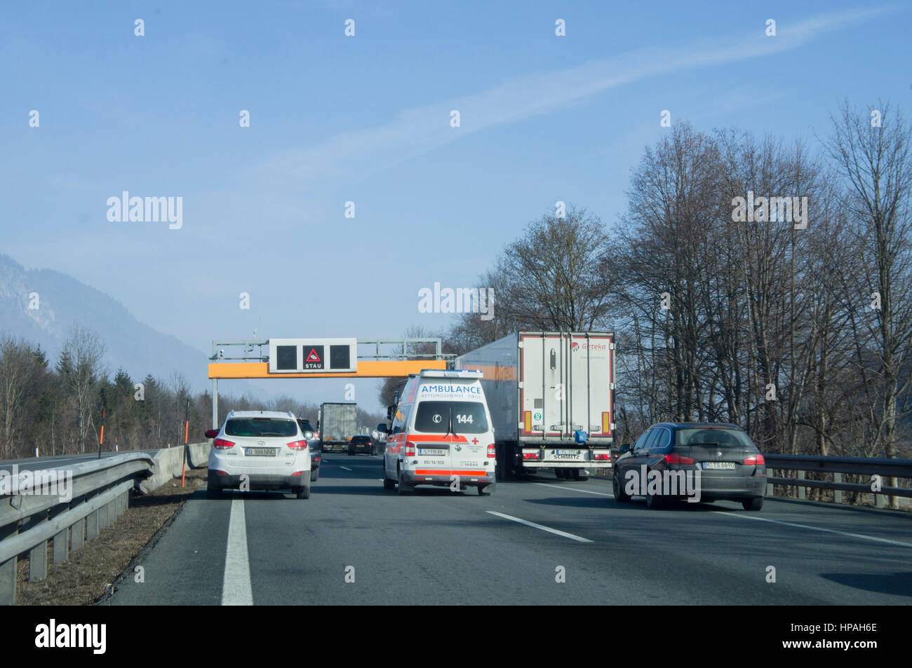 Austria motorway sign hi-res stock photography and images - Alamy