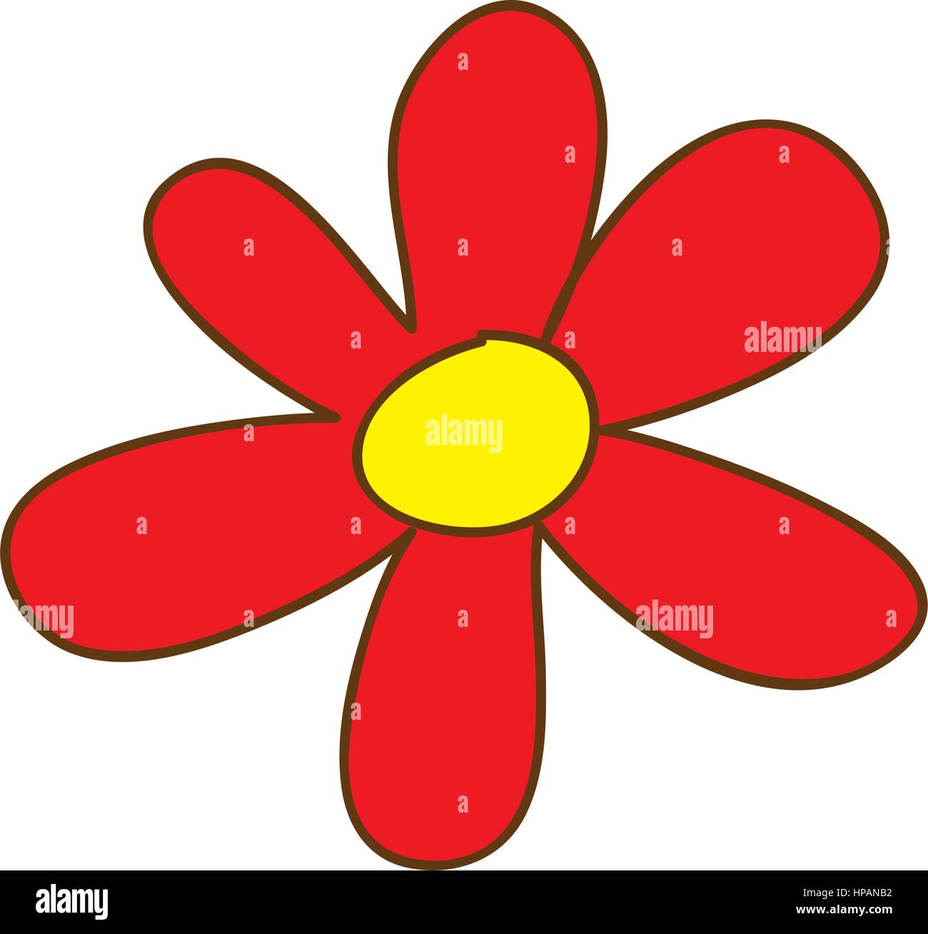 color background with flower figure vector illustration Stock Vector ...