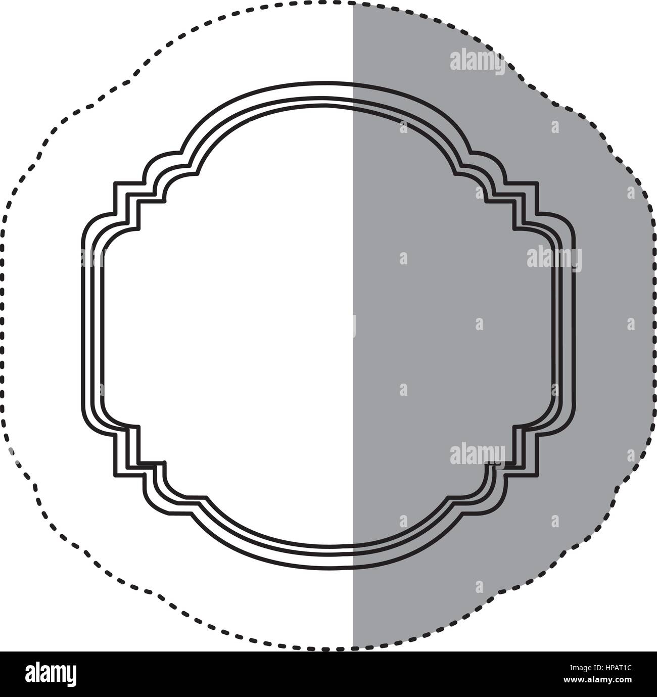 emblem plaque in blank icon Stock Vector Image & Art - Alamy