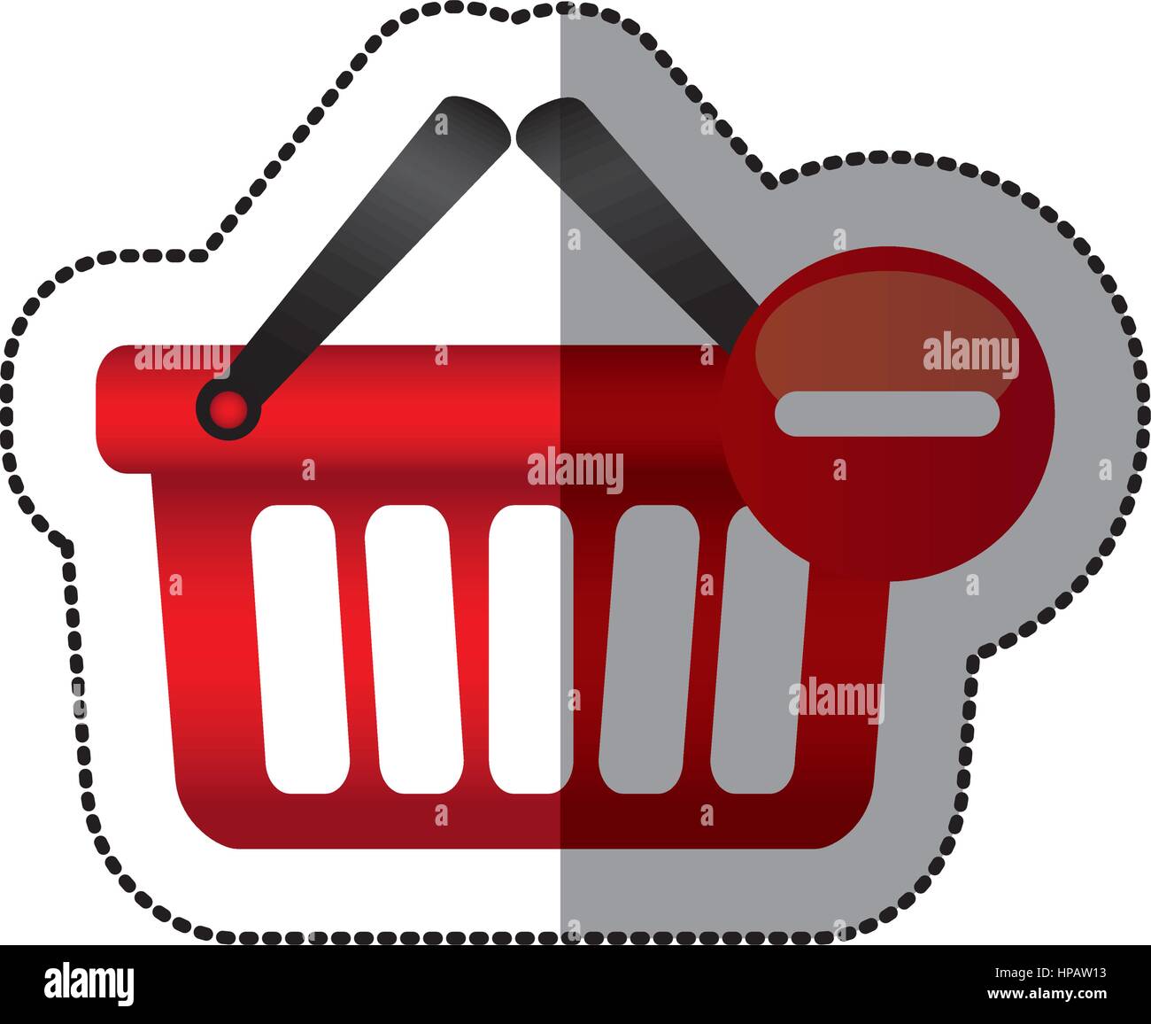 Red plastic baskets Stock Vector Images - Alamy