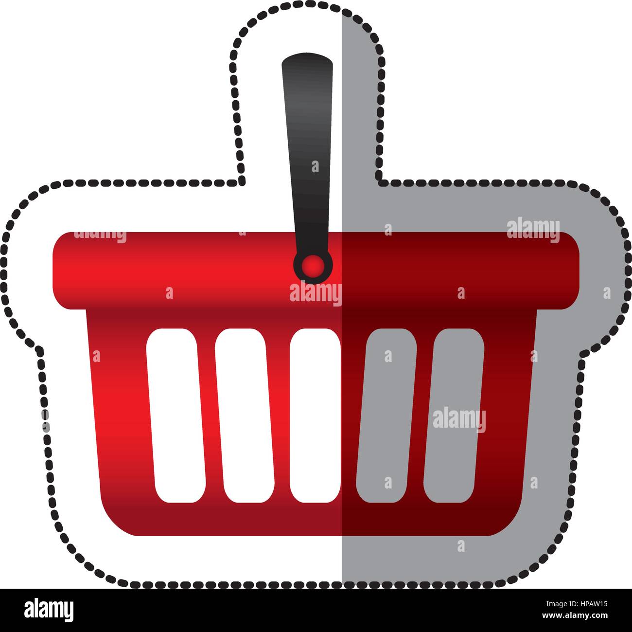 red baskets icon image Stock Vector Image & Art - Alamy