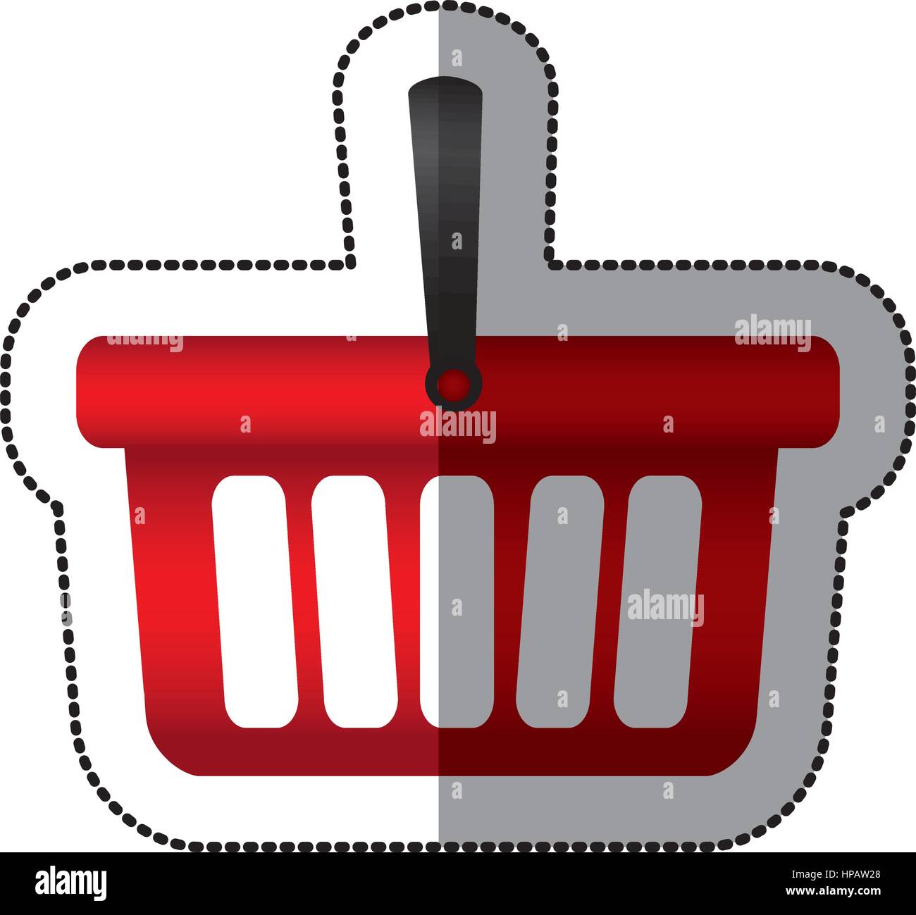 red baskets icon image Stock Vector Image & Art - Alamy