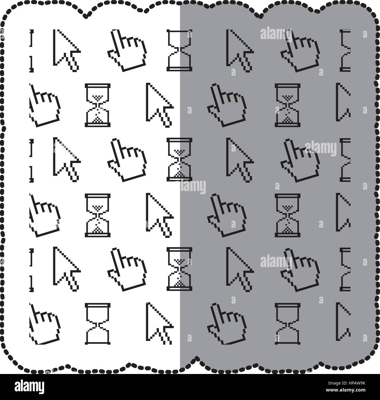 symbol computer set icon Stock Vector Image & Art - Alamy