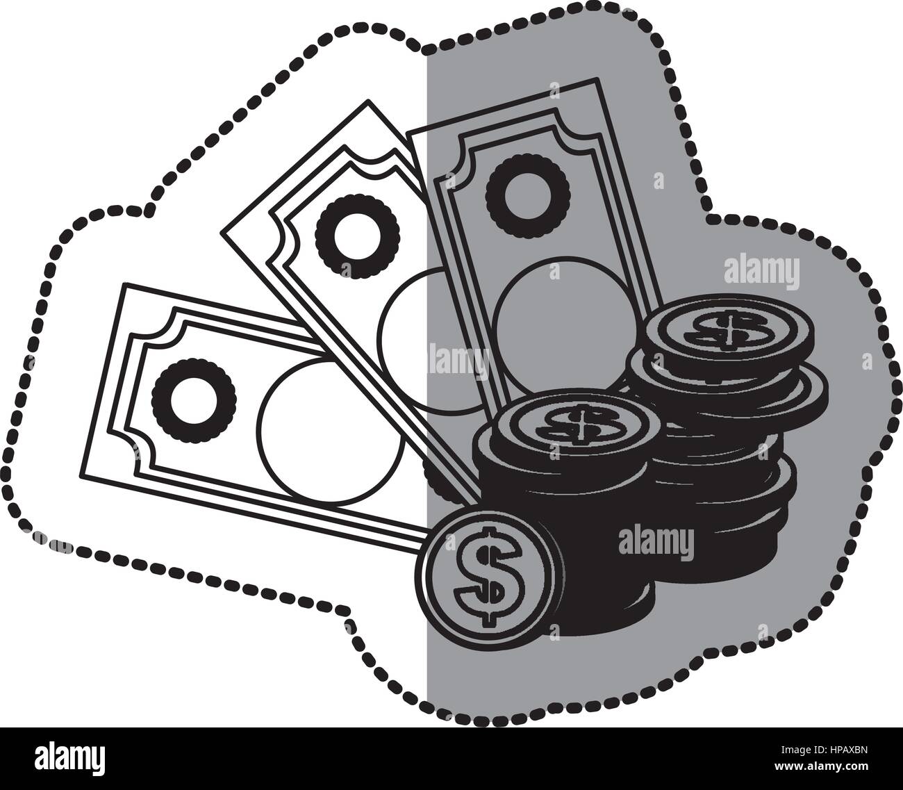 Money bills collection icon hi-res stock photography and images - Alamy