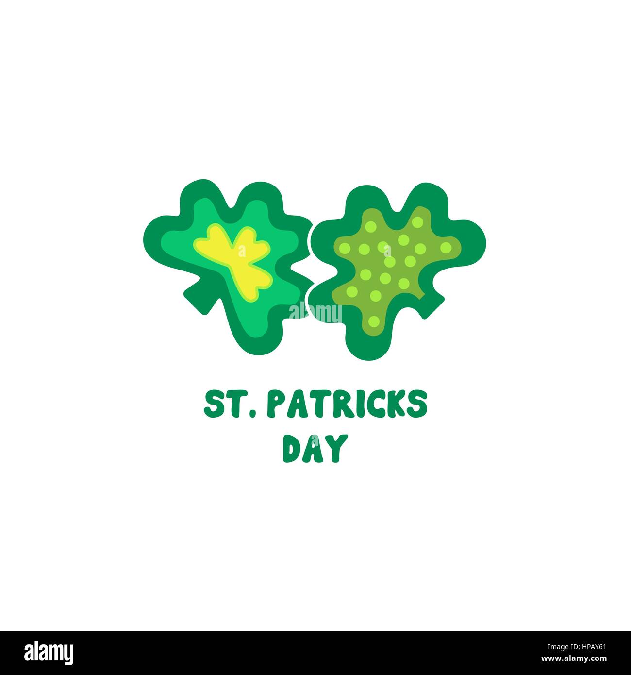 Shamrock st patricks day emblem symbol plant shamrock hi-res stock ...