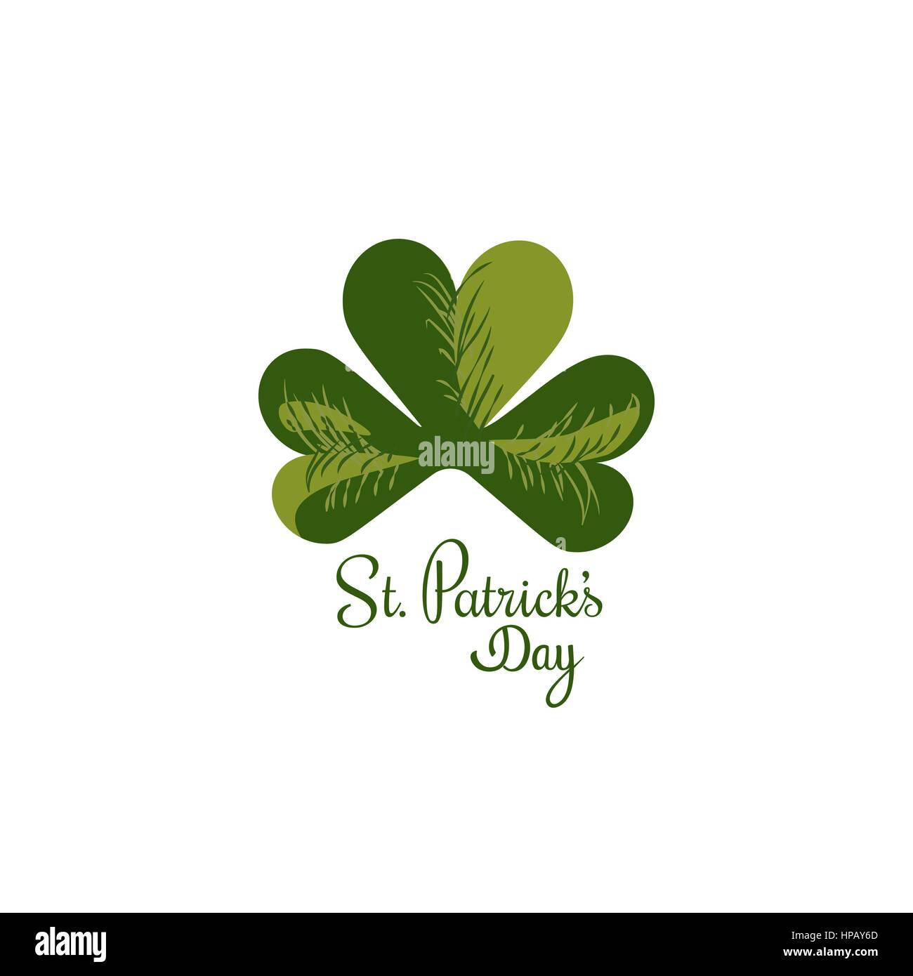 Shamrock st patricks day emblem symbol plant shamrock hi-res stock ...