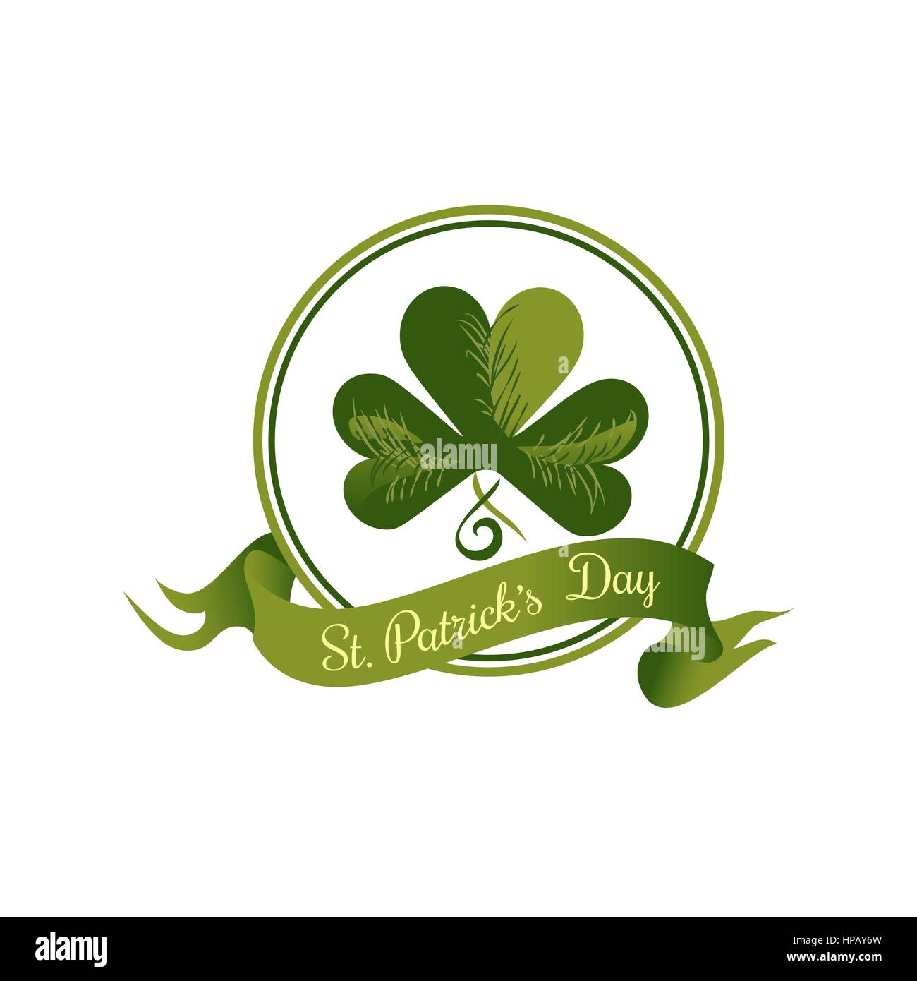 Shamrock st patricks day emblem symbol plant shamrock hi-res stock ...