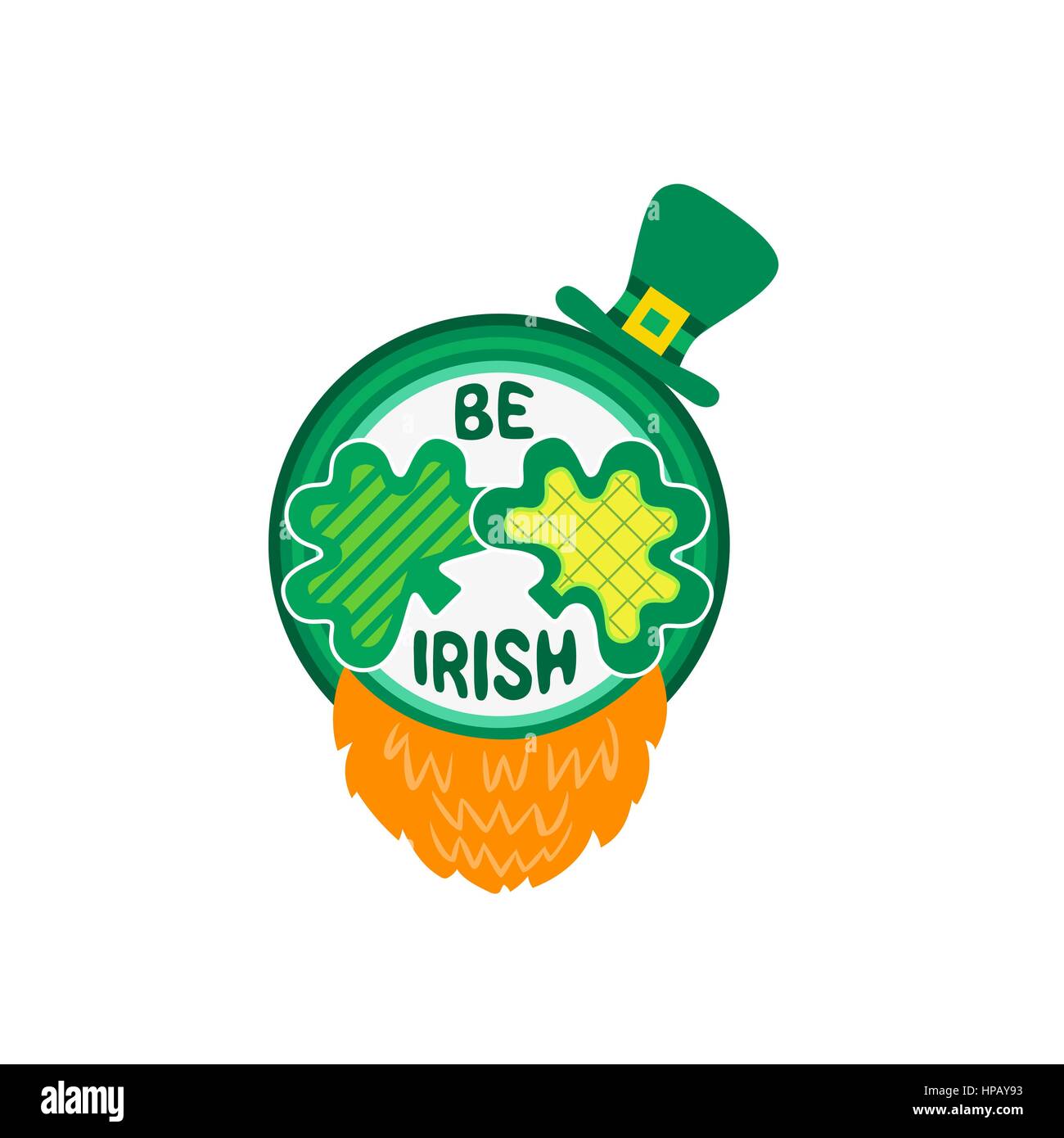 Shamrock st patricks day emblem symbol plant shamrock hi-res stock ...