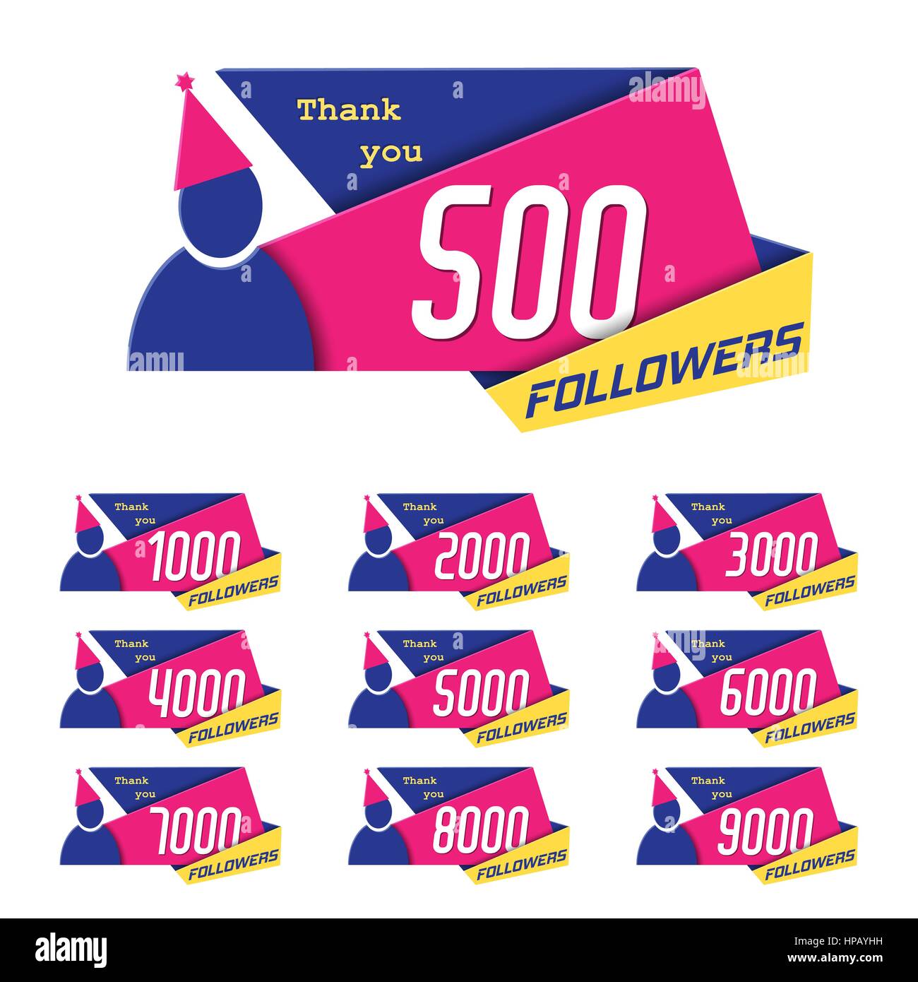 Followers Poster Design Stock Vector Image & Art - Alamy