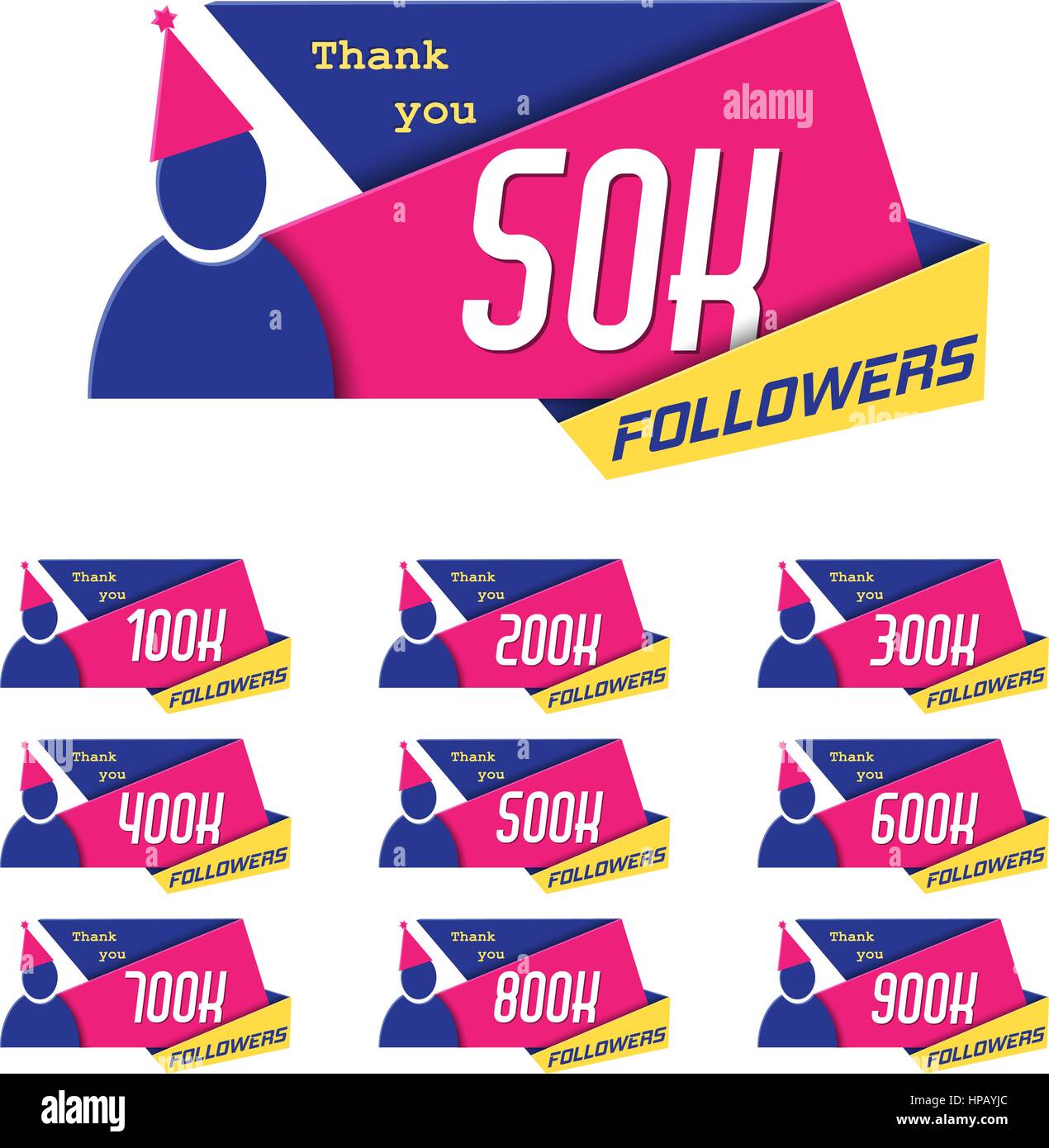 Followers Poster Design Stock Vector Image & Art - Alamy