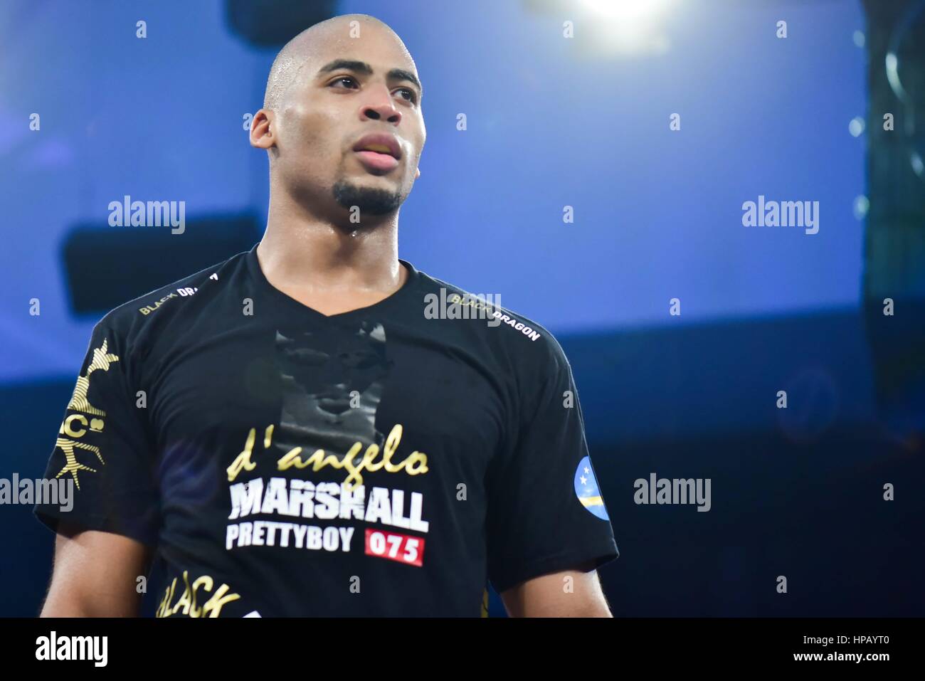 March 7, 2015: D'Angelo Marshall (Curacao) at the Superkombat Fight ...