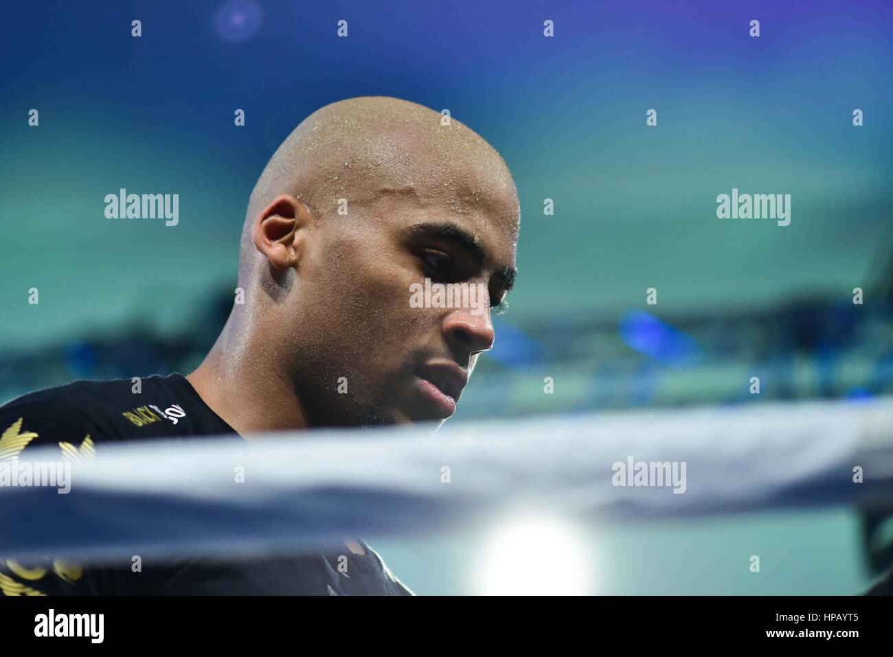 March 7, 2015: D'Angelo Marshall (Curacao) at the Superkombat Fight ...