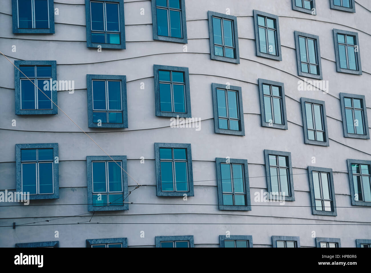 Windows of the dancing house hi-res stock photography and images - Alamy