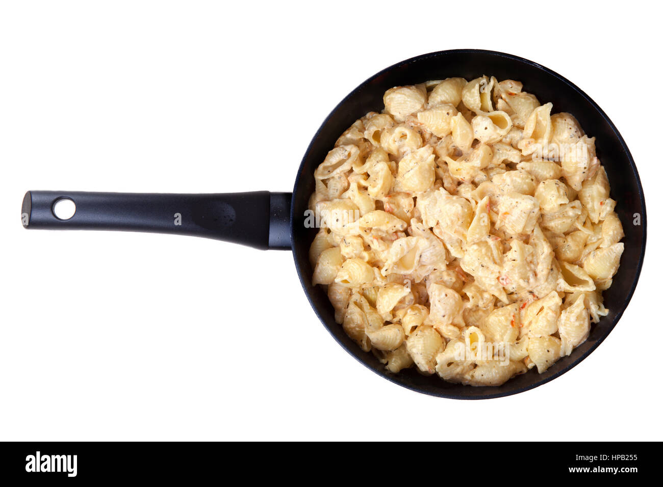 Cooking creamy pasta sauce in a pan hi-res stock photography and images ...