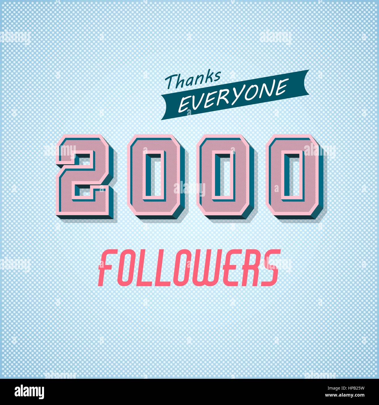 Vector Illustration of Followers Poster for Design, Website, Background ...