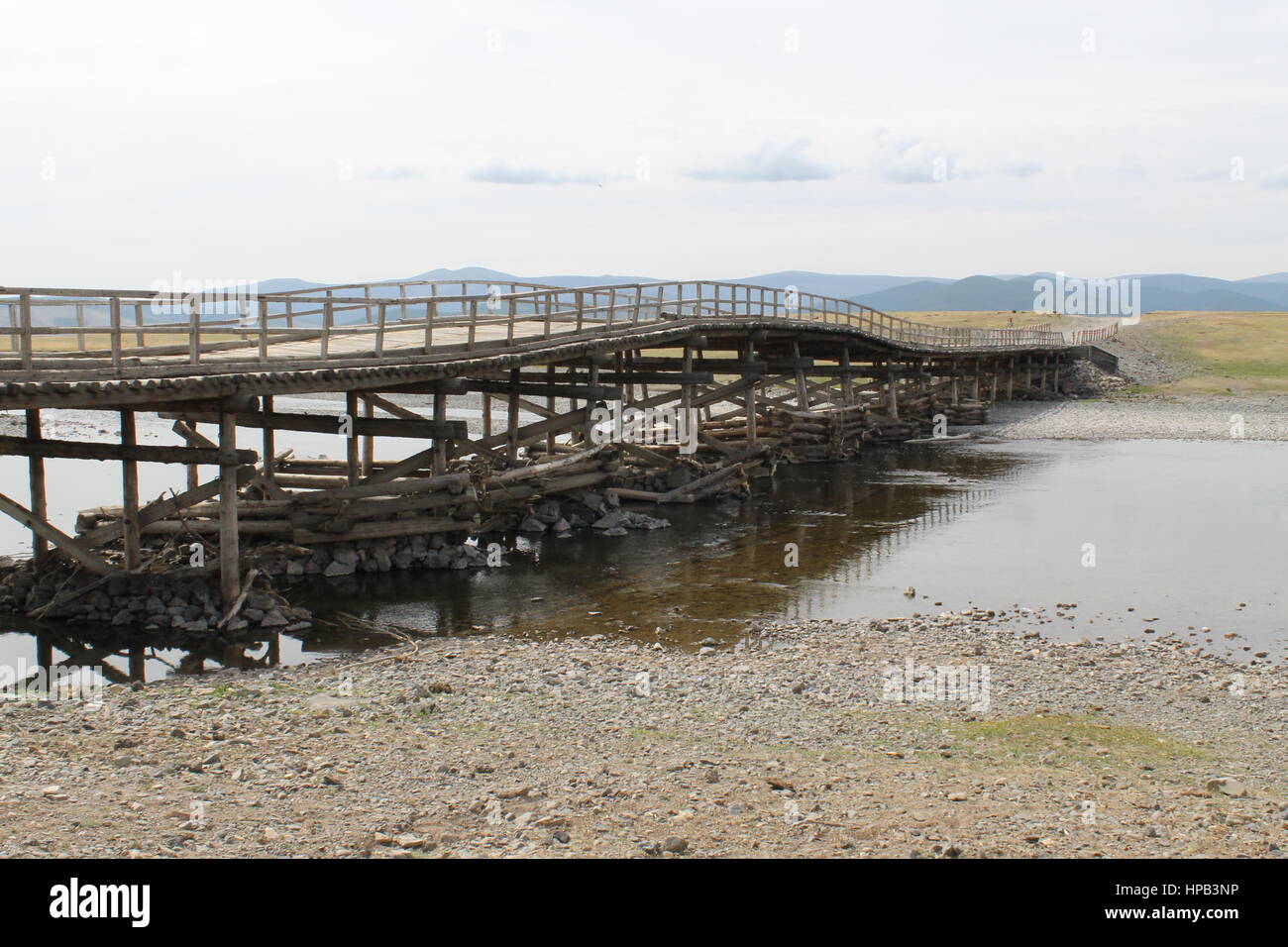 Mongolian road grassland hi-res stock photography and images - Alamy