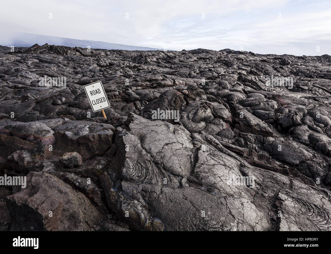 Hawaii Lava Road Sign Stock Photos & Hawaii Lava Road Sign Stock Images ...