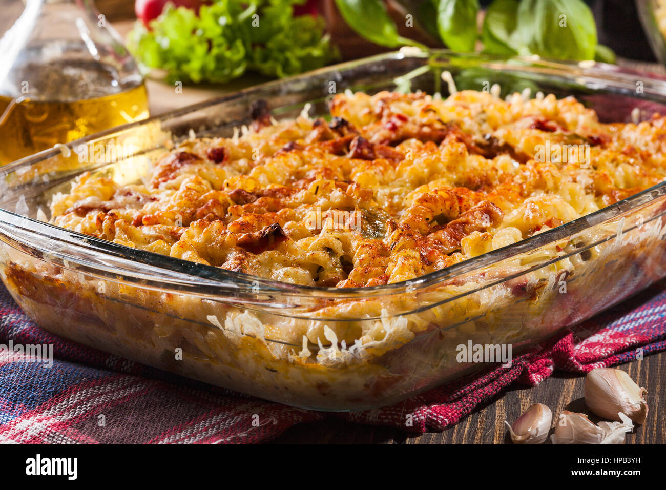 Baked macaroni cheese zucchini hi-res stock photography and images - Alamy