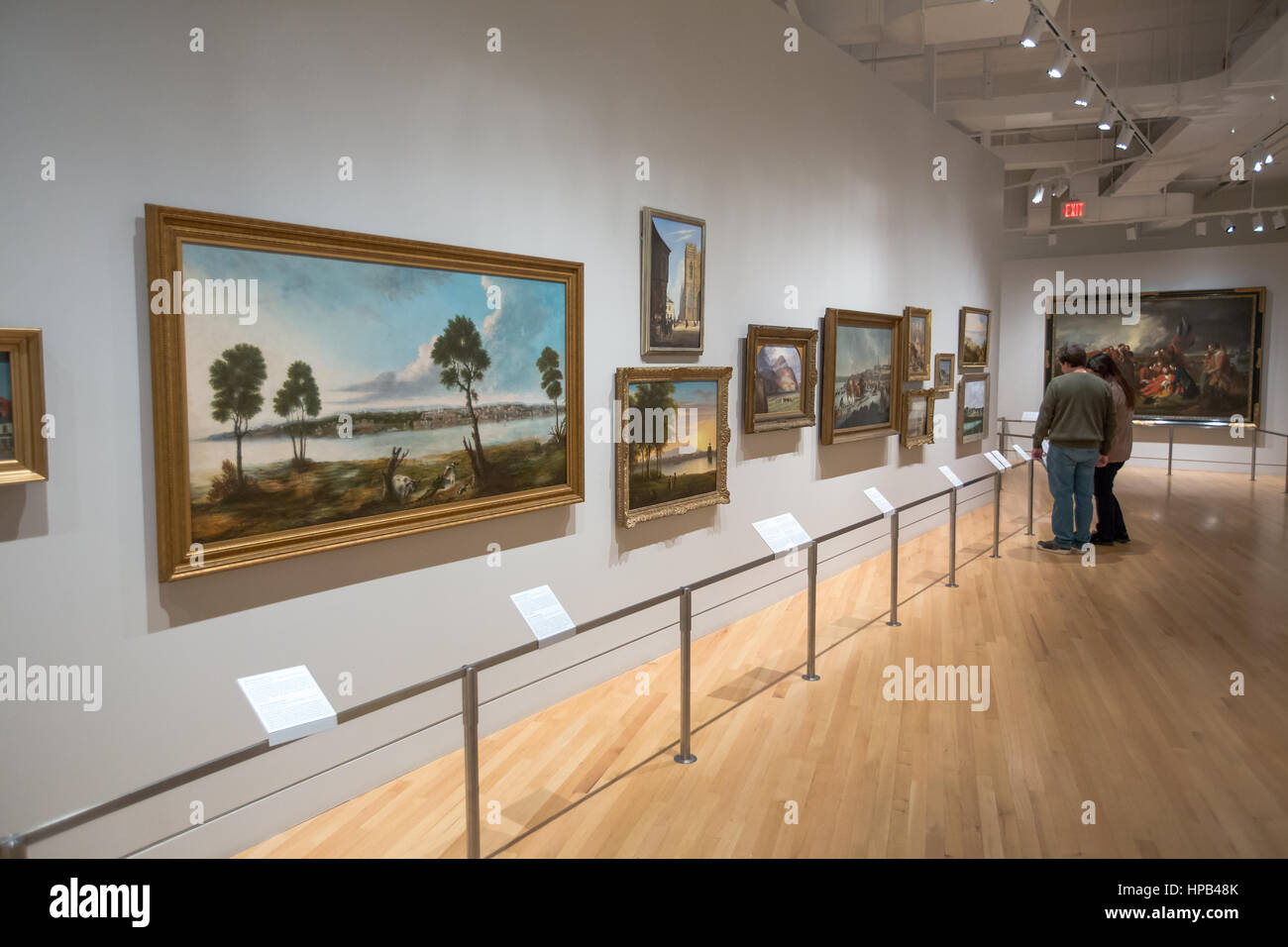 Paintings inside Toronto Royal Ontario Museum Stock Photo - Alamy