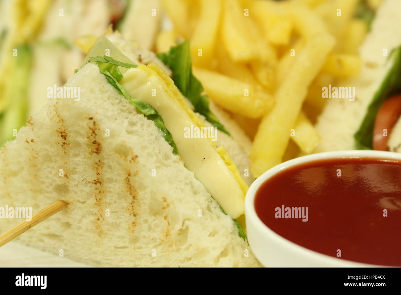 Vegetable club sandwich hi-res stock photography and images - Alamy