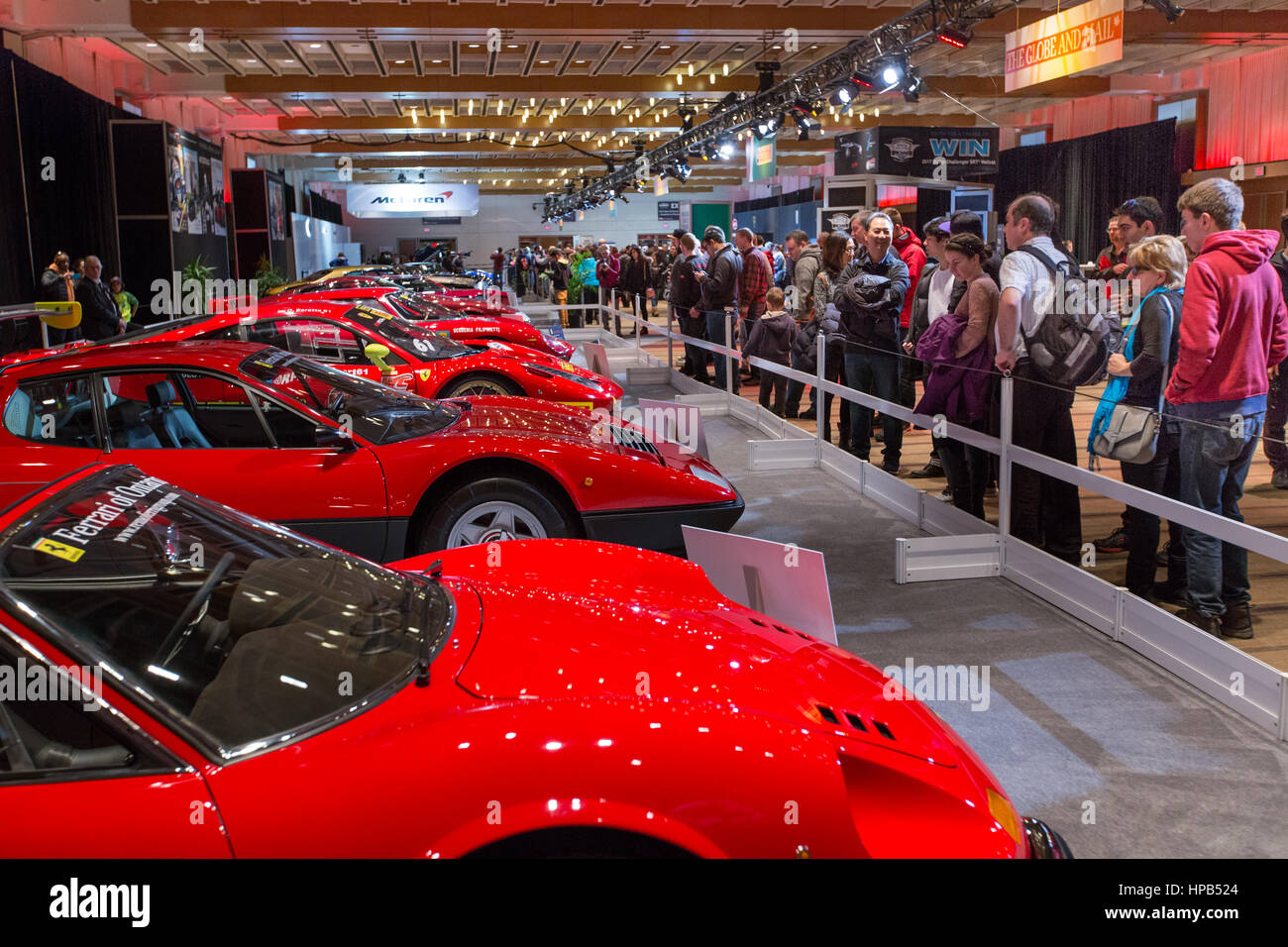 Red vintage Ferrari at the Toronto autoshow Stock Photo - Alamy
