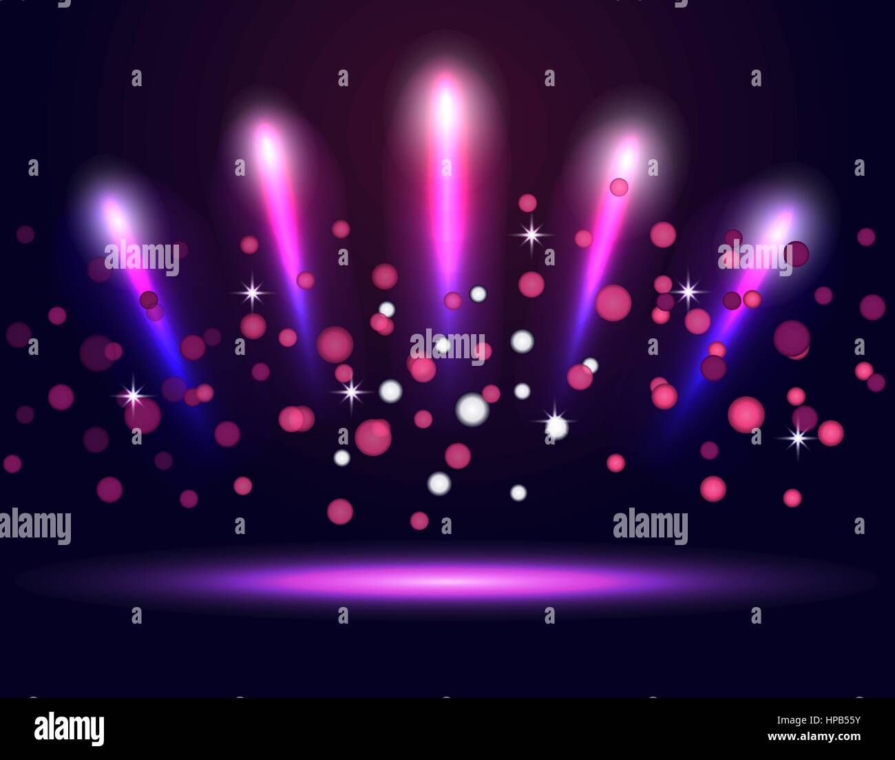 Stage lighting spotlights Stock Vector Images - Alamy
